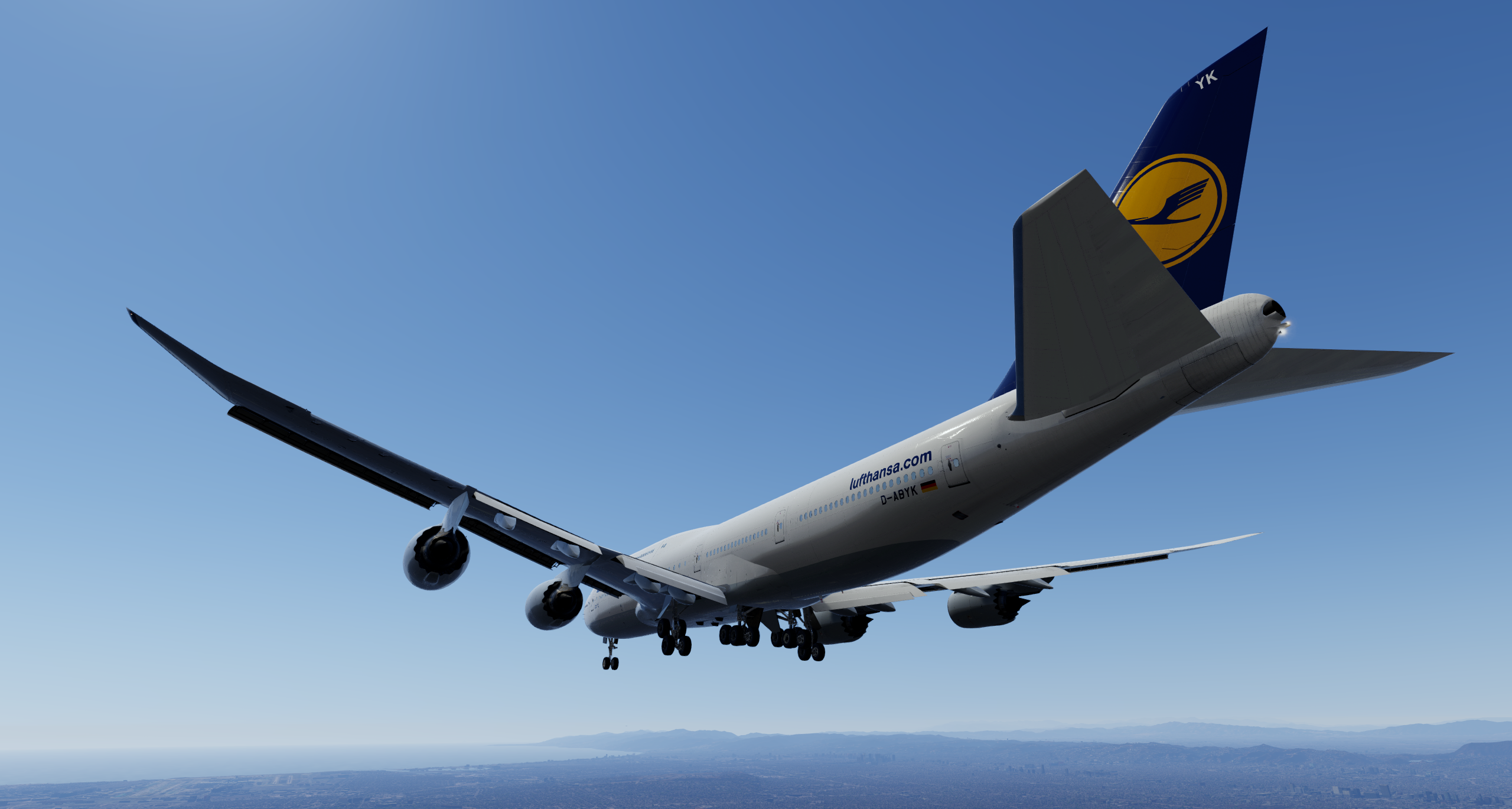 LH456 into LAX - PMDG Simulations