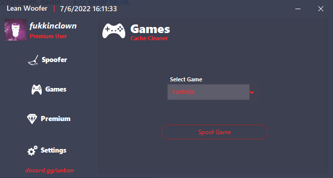 Lean Spoofer for Fortnite | Permament Spoof | Cleaner | AntiCheat | UD