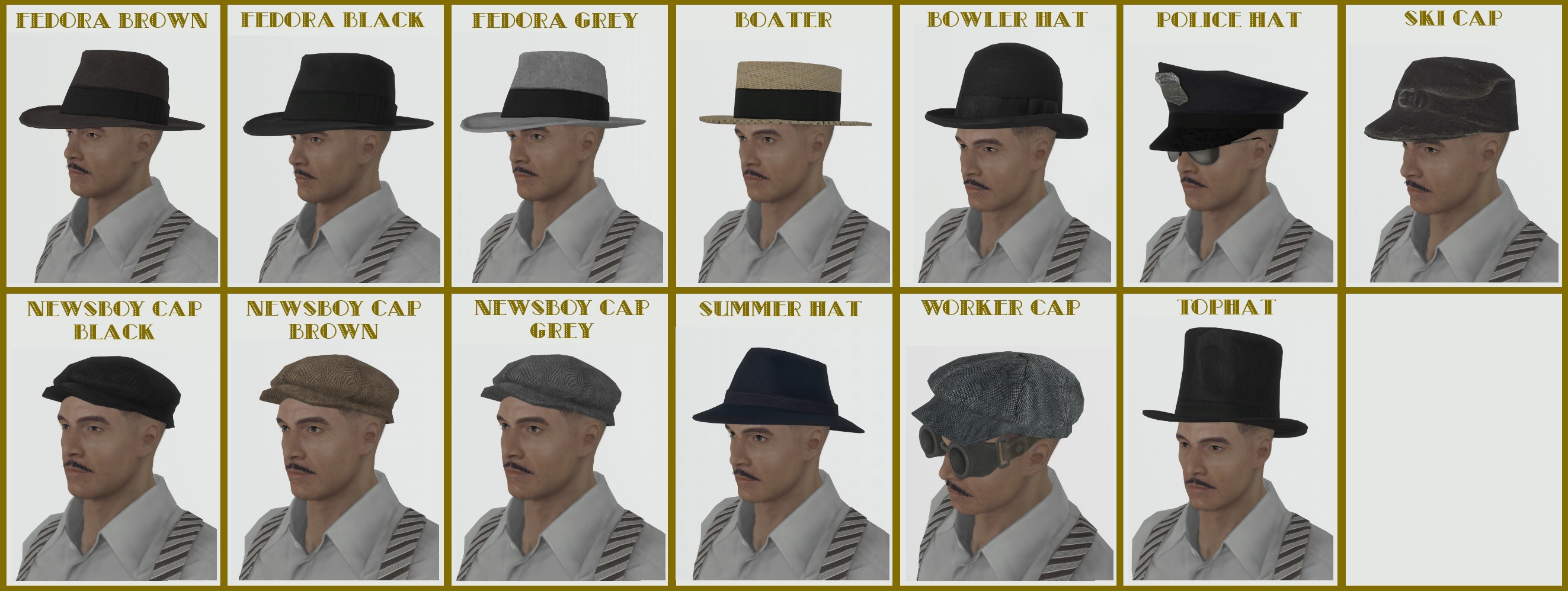Retro Fashion Overhaul - Suits - Coats - Hats - Uniforms - at Fallout 4 ...