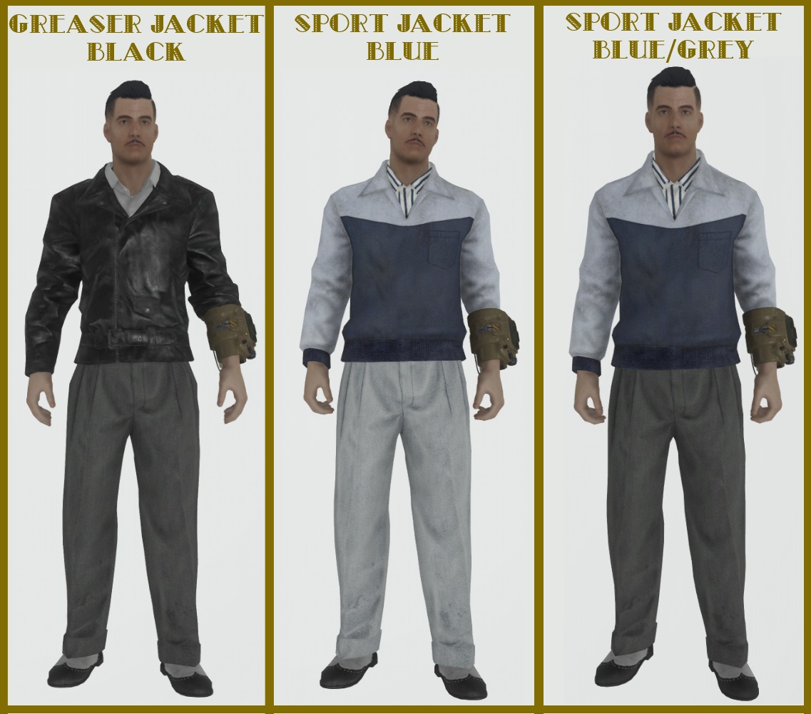 Retro Fashion Overhaul - Suits - Coats - Hats - Uniforms - at Fallout 4 ...