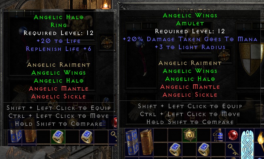Angelic Amulet + Rings (matching) - Topic - d2jsp