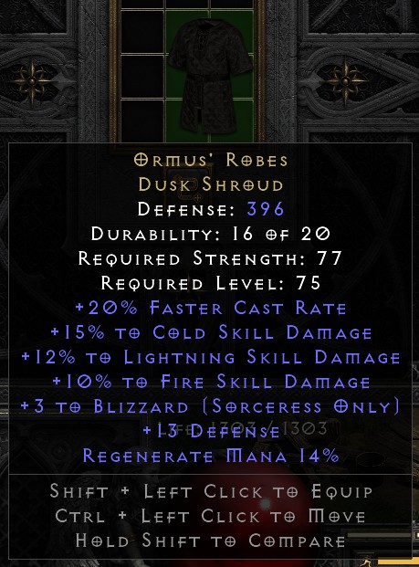 Ormus Blizzard 15%cold - Topic - d2jsp